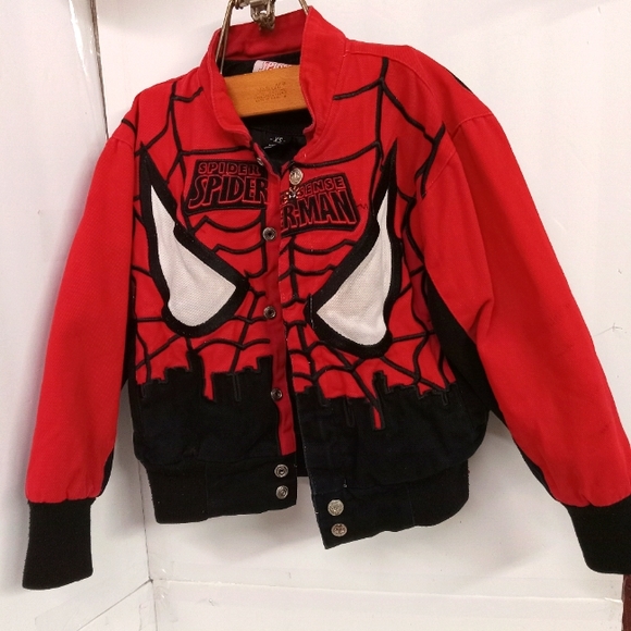 Marvel | Jackets & Coats | Vintage Marvels Spiderman Jacket Boys Child ...